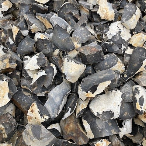 Knapped Flint Gabion Fill Stone Walling - British Flint – Britannia Stone