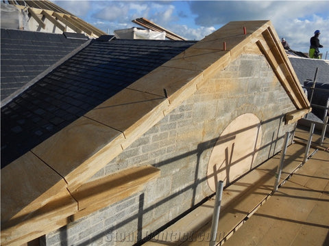 Water Tabling | House Gable Stone Coping Toppers – Britannia Stone