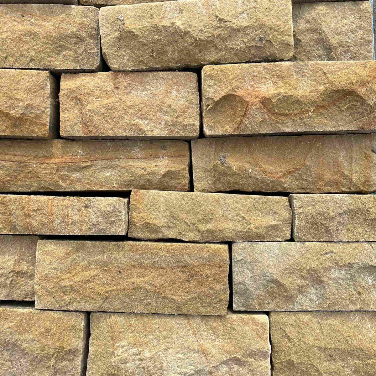 New Pitched Face Building Stone | 130mm Bed | Per m² – Britannia Stone