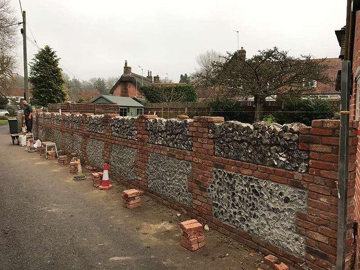 Knapped Flint Stone Walling - Britannia Stone