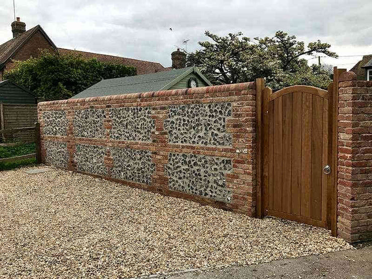 Knapped Flint Stone Walling - Britannia Stone