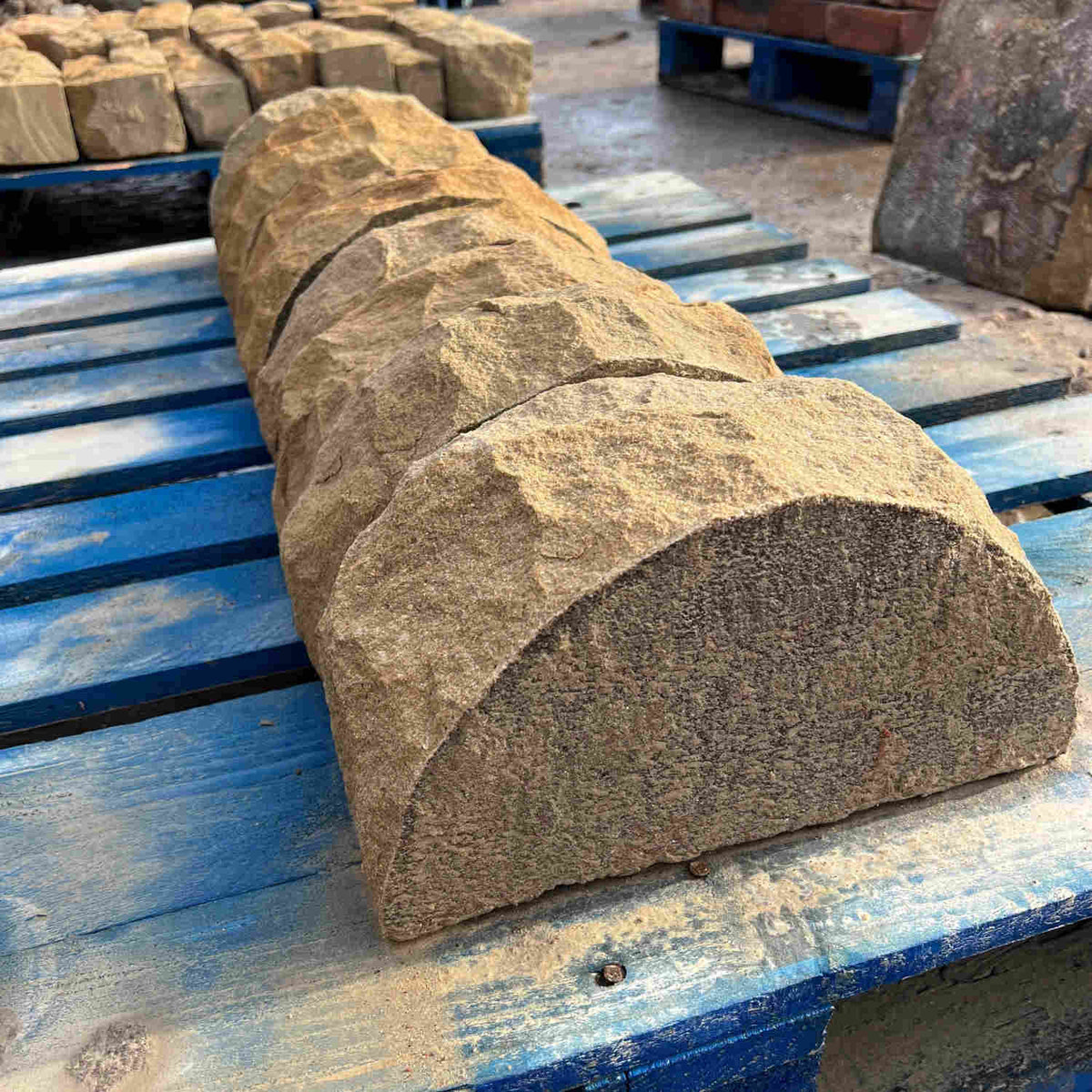 Stone Saddleback Half Round Wall Coping Stones – Britannia Stone