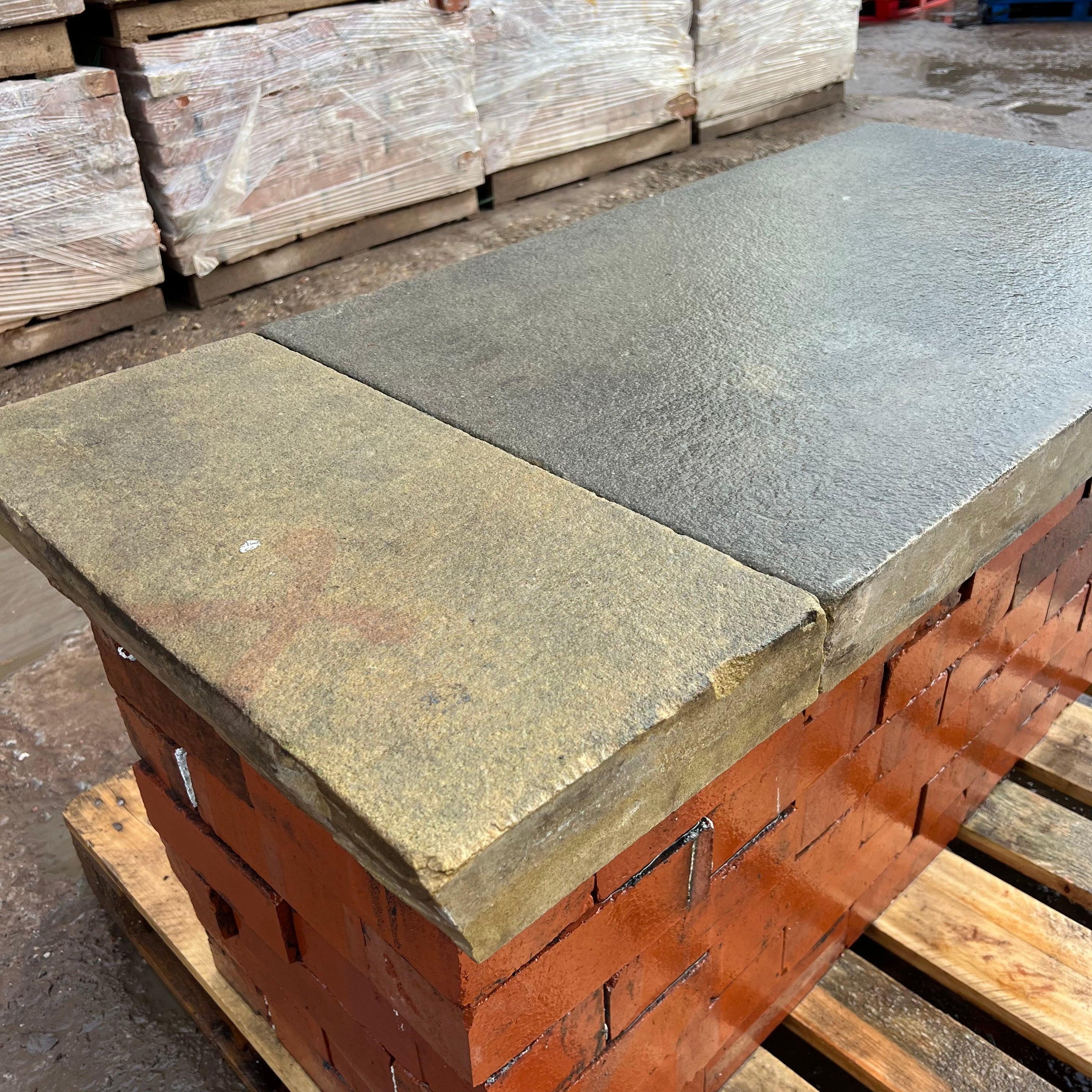 Reclaimed Stone Wall Coping | Stone Reclamation Yard UK – Britannia Stone