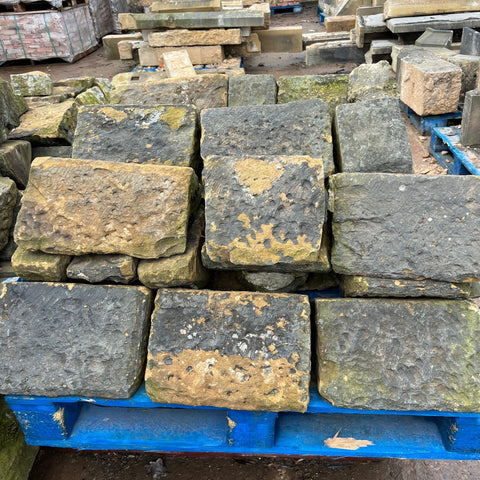 Reclaimed Natural Stone Triangle Wall Coping – Britannia Stone