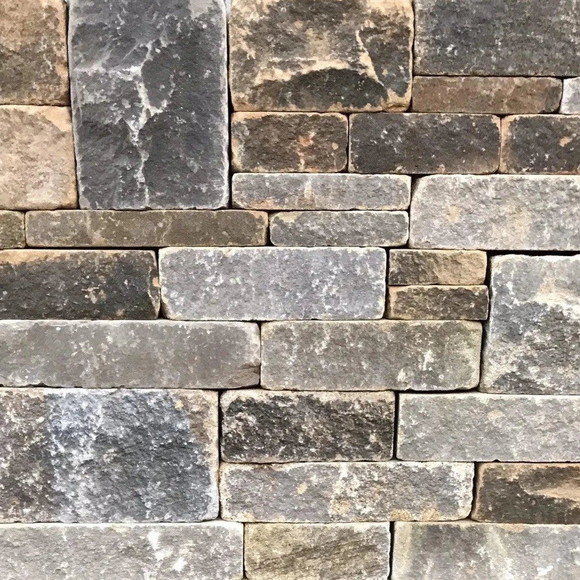Natural Stone Split Face Tumbled Limestone Linear Walling | Natural